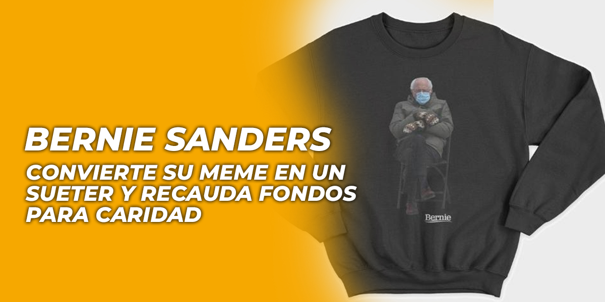 Bernie Sanders convierte su meme en un suéter y dona lo recaudado a la ...