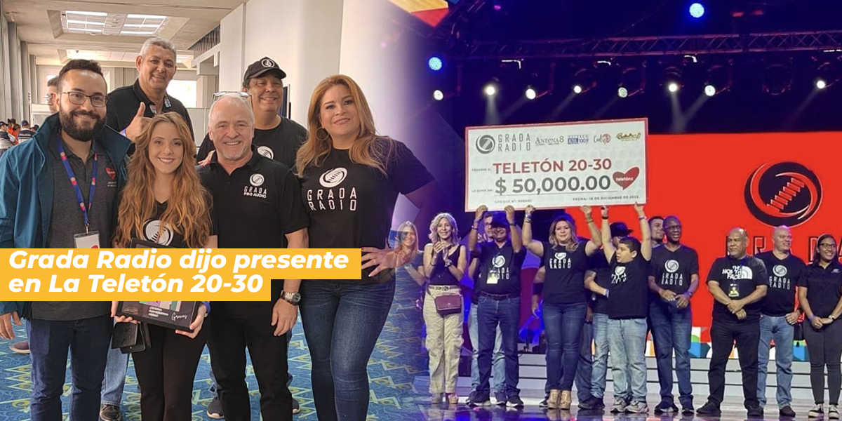 Grada Radio dijo presente en La Teletón 20-30 - Cool FM